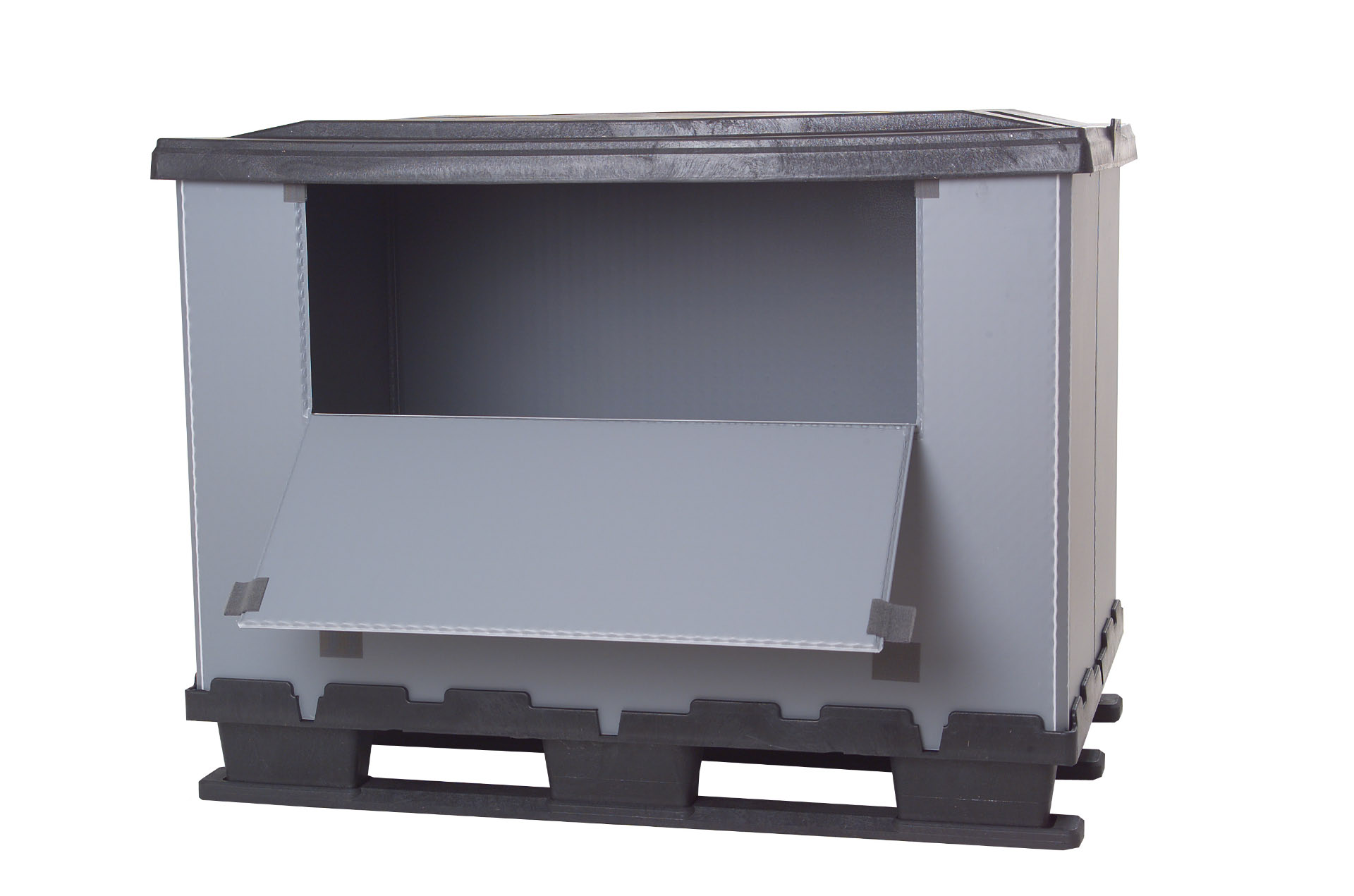 K4-folding box with 3 skids Dimensions: | KIGA