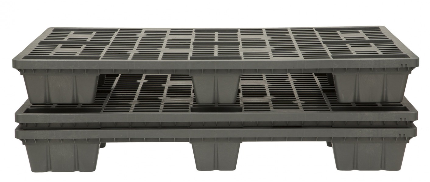 Plastic pallet dim.: 800 x 1200 x 140 mm | KIGA